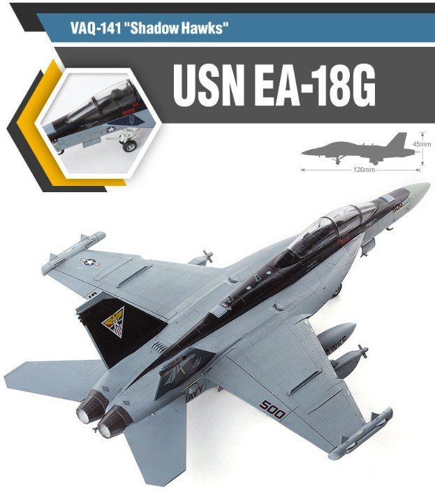 Academy 12560 - 1/72 EA-18G VAQ-141 Shadowhawks