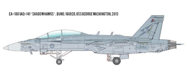 Academy 12560 - 1/72 EA-18G VAQ-141 Shadowhawks