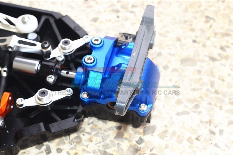 Tamiya TT-02 Aluminum Front/Rear Gearbox Cover and Upper Arm Stabilizer ...