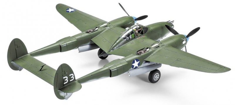 Tamiya 61120 - 1/48 Scale Lockheed P-38 F/G Lightning Military Aircraft Model Kit
